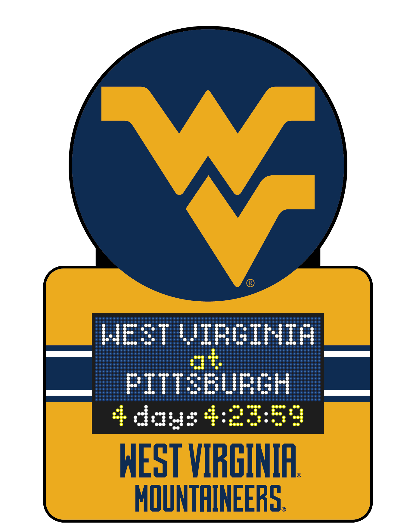 West Virginia Mountaineers TeamTicker